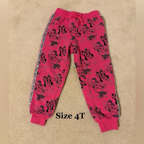 Disney | Bottoms | 4t Disney Minnie Mouse Pink Sweatpants | Poshmark
